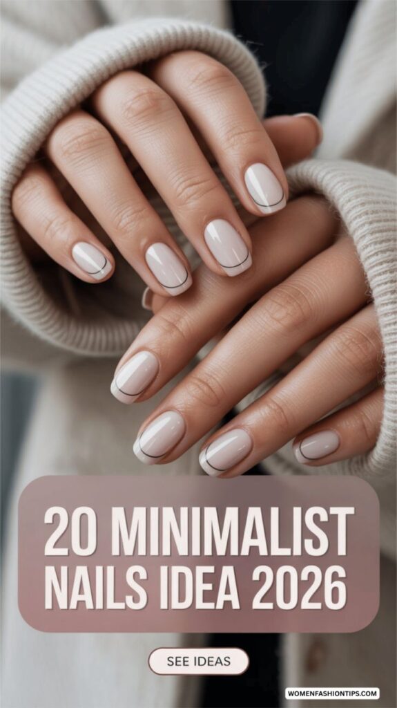 20 Minimalist Nails Idea for 2026 with Clean, Fresh, and Chic Seasonal ...